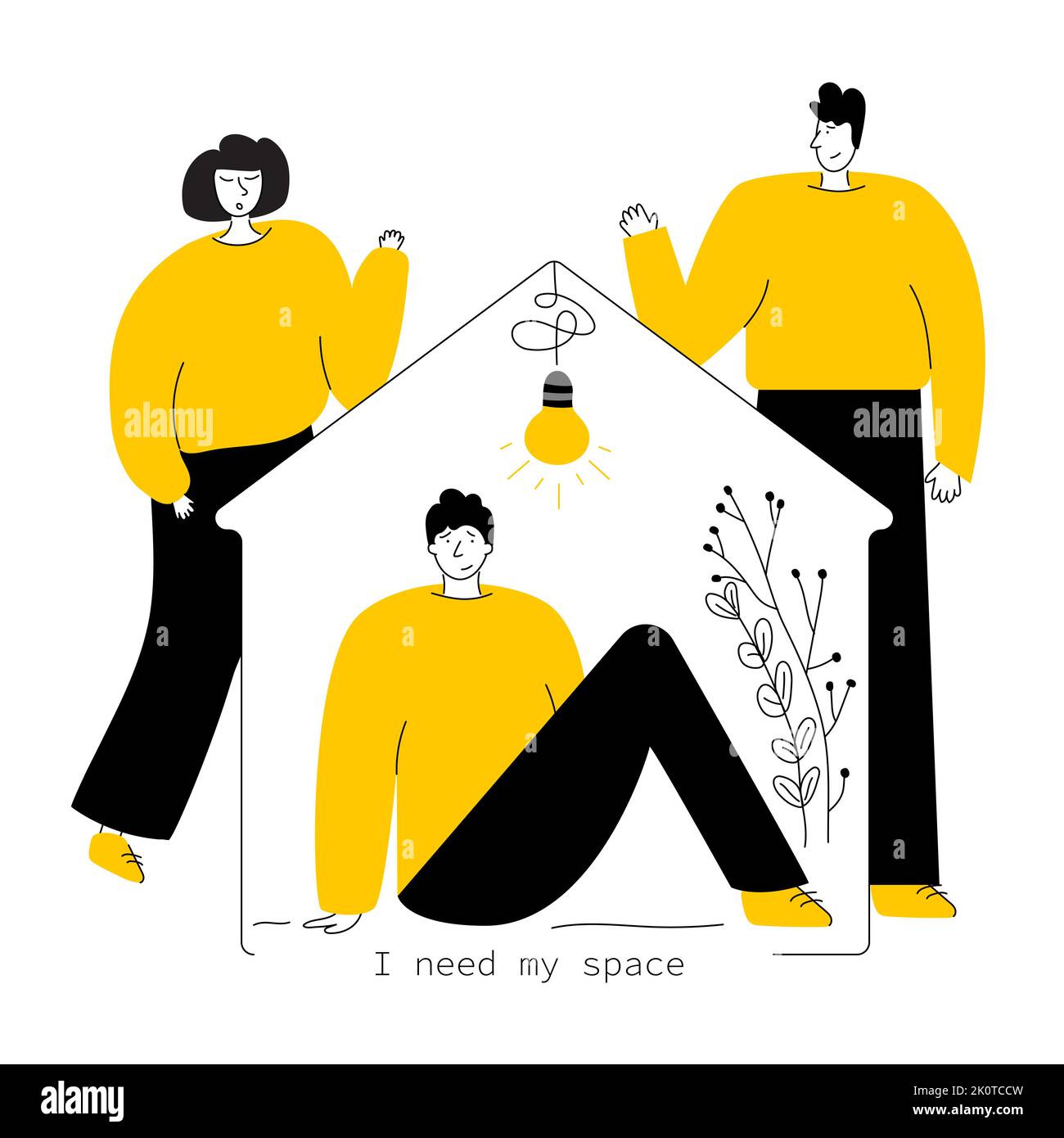 Strange sociopath or introvert and grooup persons. Antisocial persons ...