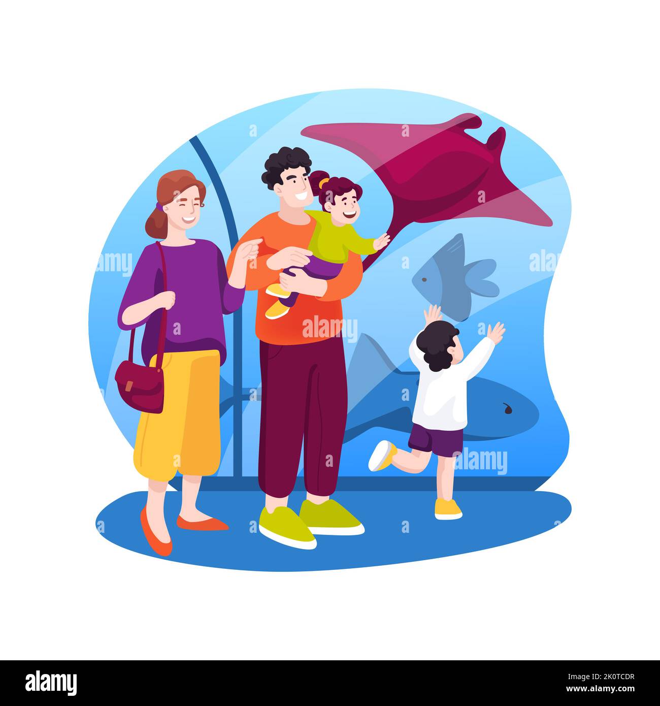 Aquarium isolated cartoon vector illustration Stock Vector Image & Art ...