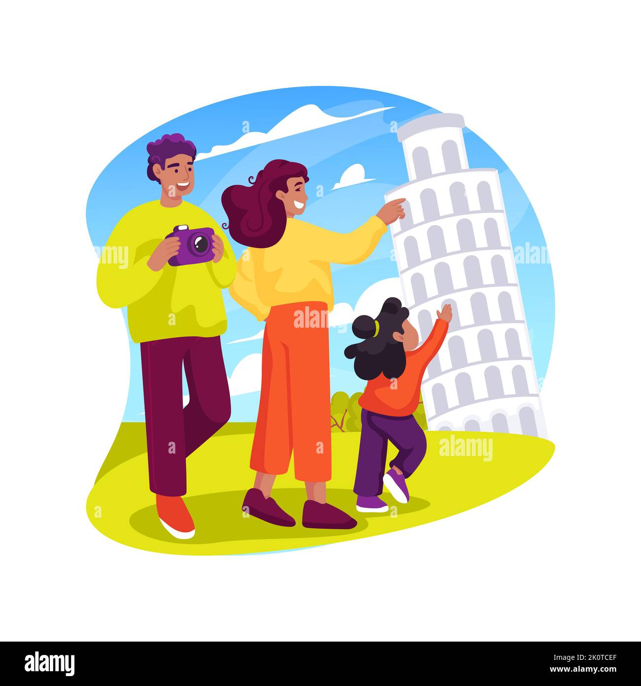 Sightseeing isolated cartoon vector illustration Stock Vector Image ...