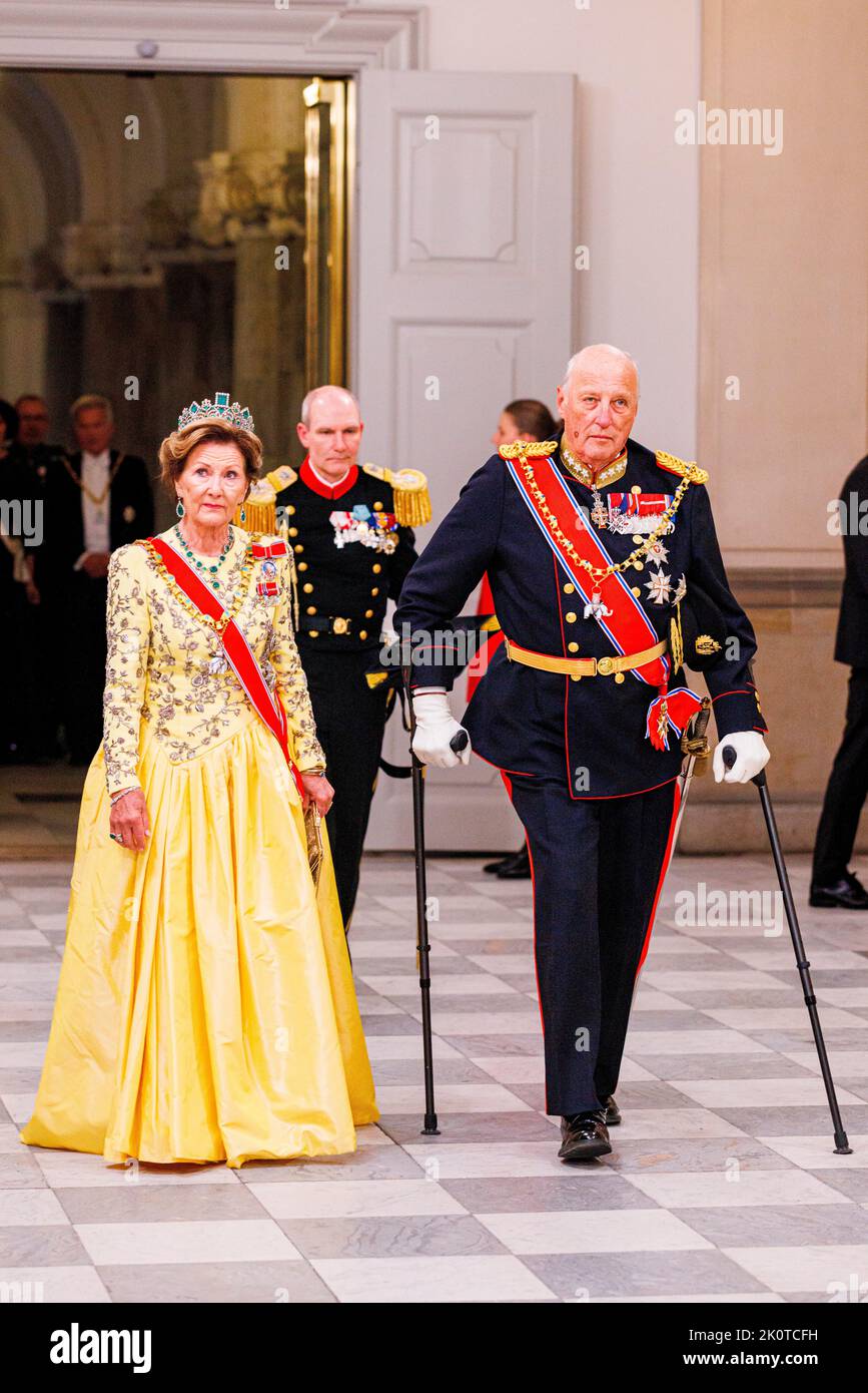 COPENHAGEN - Queen Margrethe, Crown Prince Frederik, Crown Princess ...
