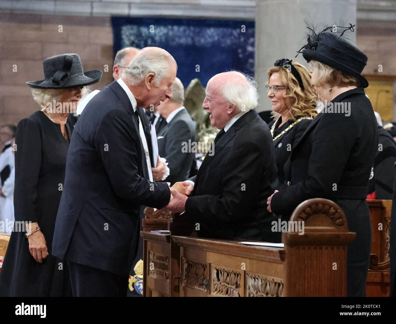 King charles michael d higgins hi-res stock photography and images - Alamy