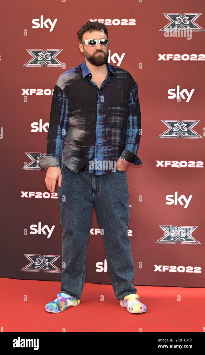 Milanoi, Italy X Factor 2022 photocall with the presenter Francesca ...