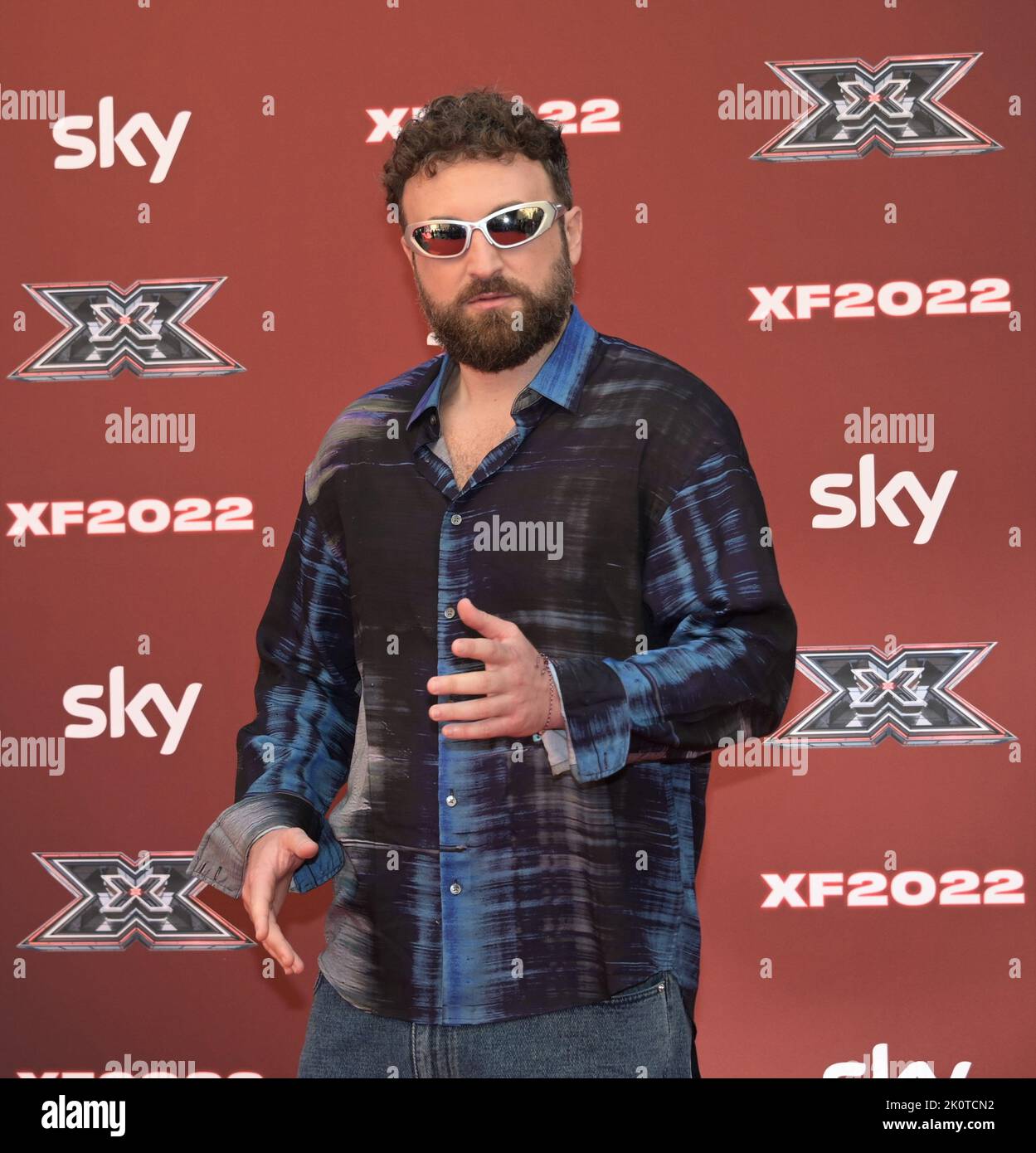 Milanoi, Italy X Factor 2022 photocall with the host Francesca ...