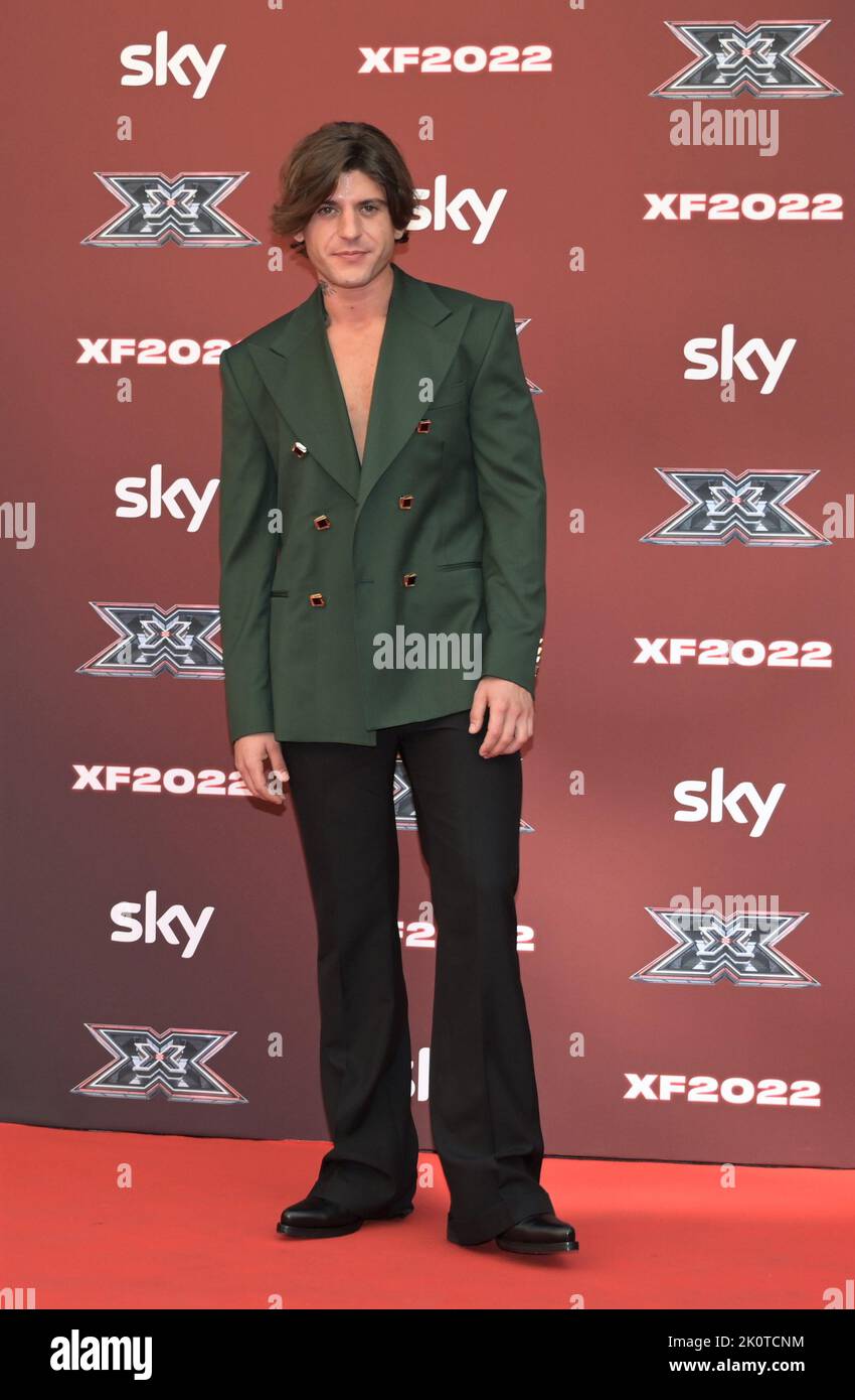 Milanoi, Italy X Factor 2022 photocall with the host Francesca ...