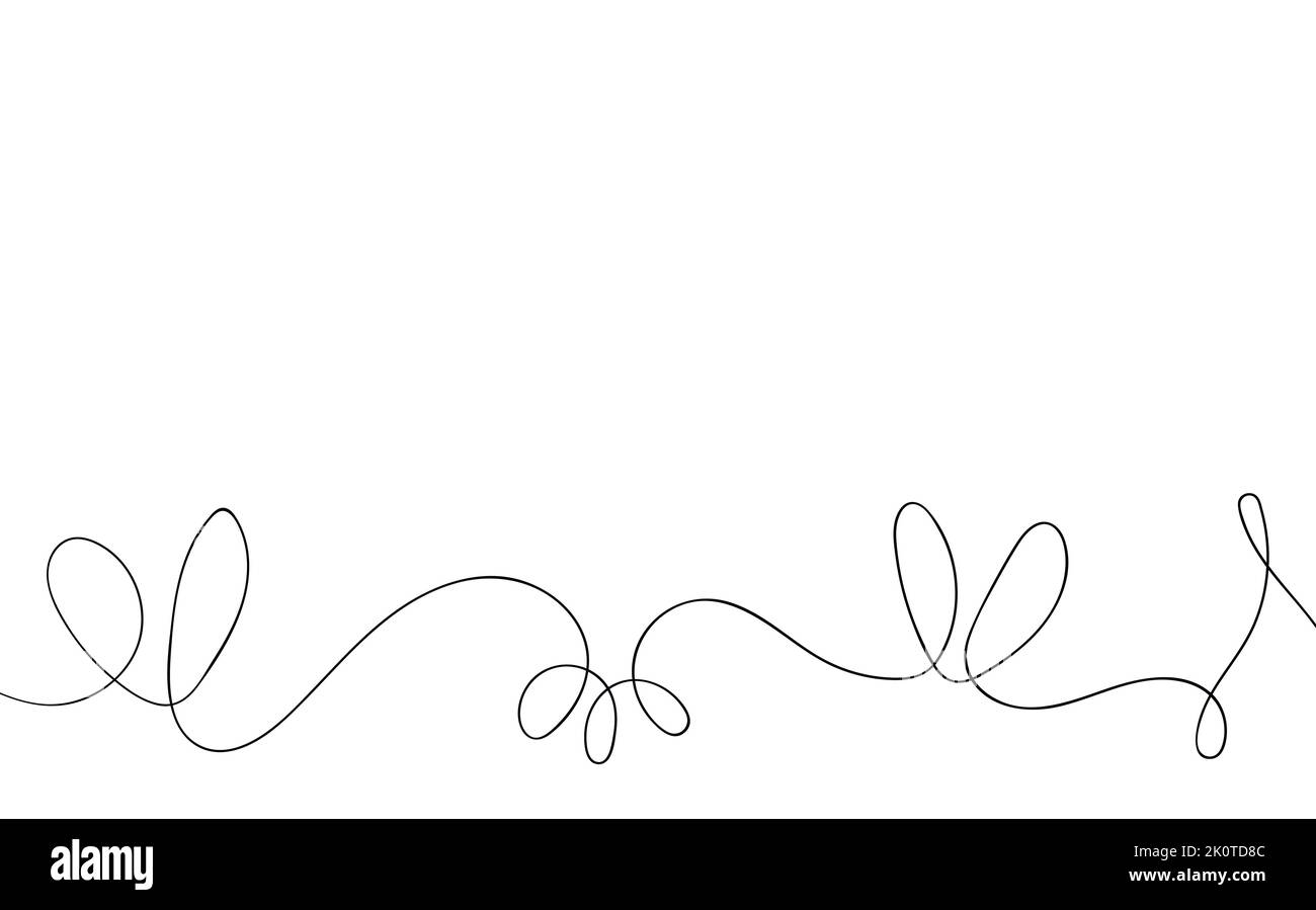 Floral silhouette art line. Flowers in continuous line drawing style ...