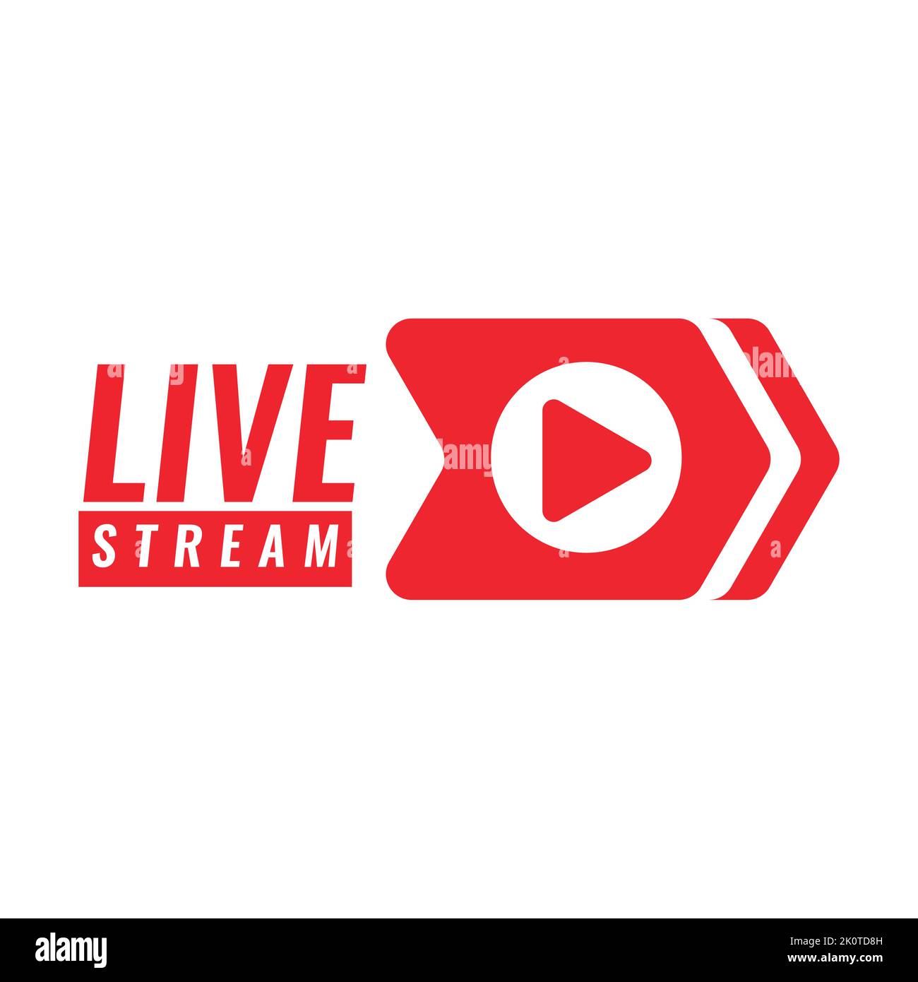 Live stream icon or symbol for broadcasting design Stock Vector Image ...