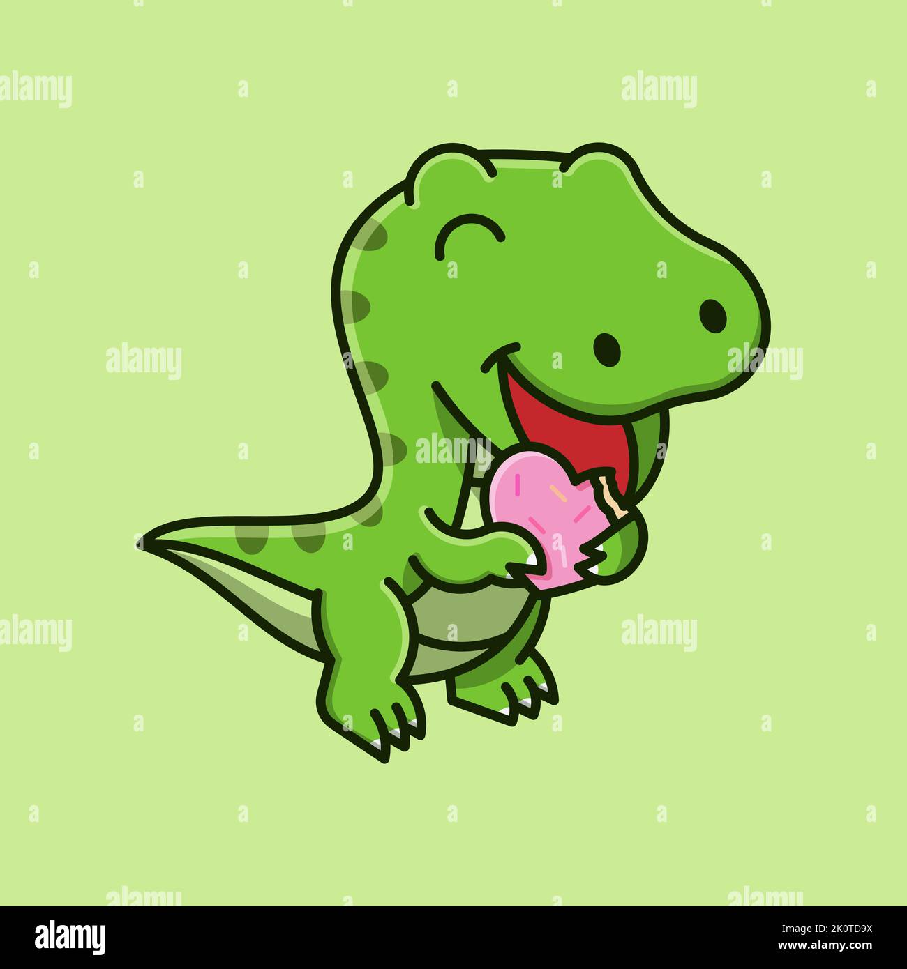 CUTE T REX EAT BAKERY Stock Vector Image & Art - Alamy