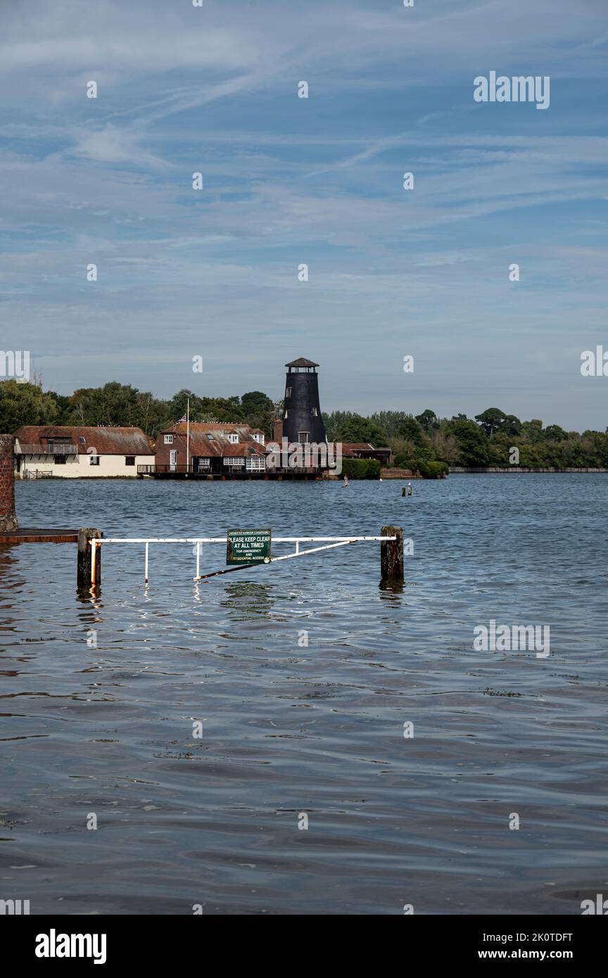 Sea level sign submerged hi-res stock photography and images - Alamy