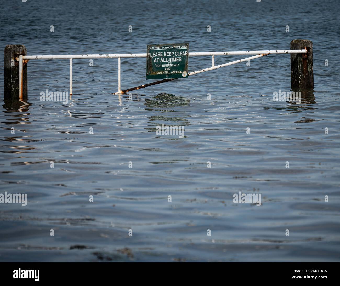 Sea level sign submerged hi-res stock photography and images - Alamy