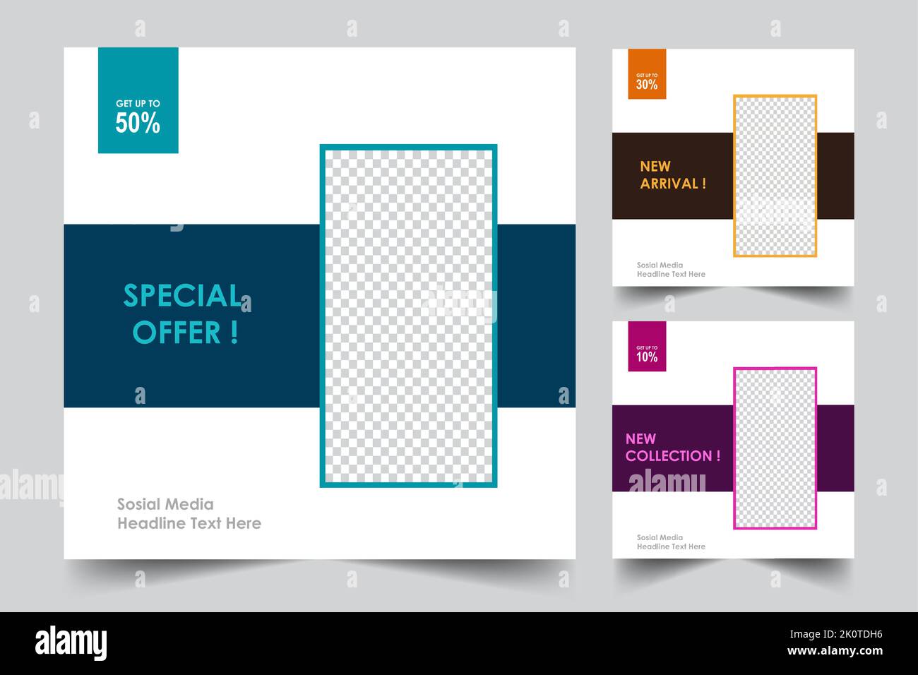 Templates of web banners for website header, SEO, ads, invitation card ...