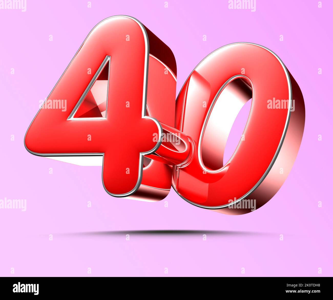 3d number 40 hi-res stock photography and images - Alamy
