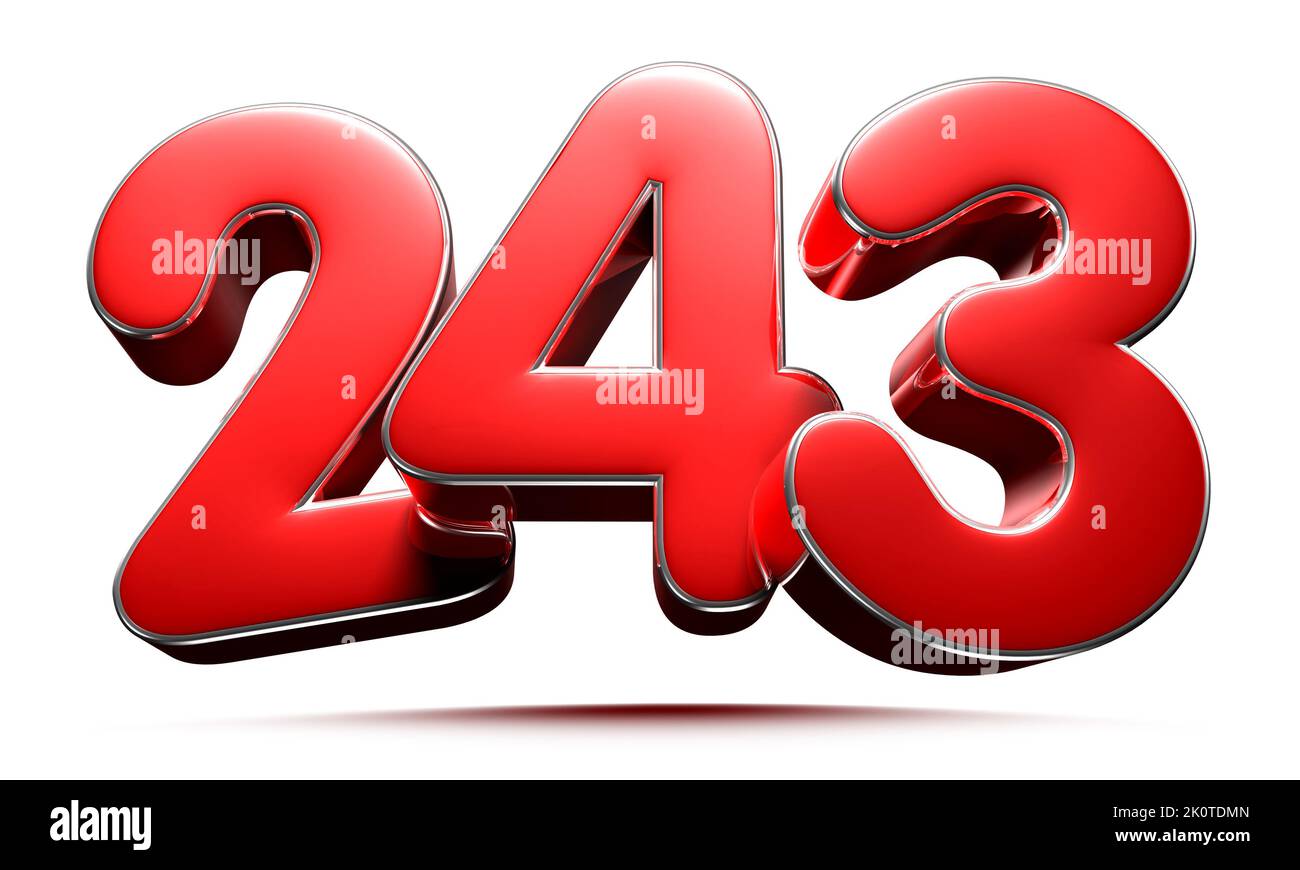 3d number 243 hi-res stock photography and images - Alamy