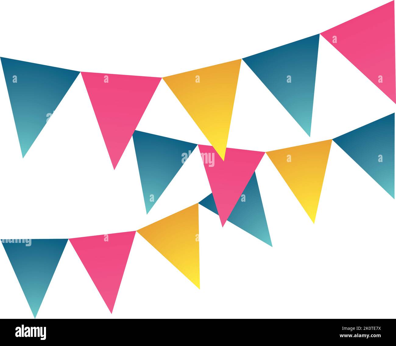 colorful pennants design Stock Vector Image & Art - Alamy
