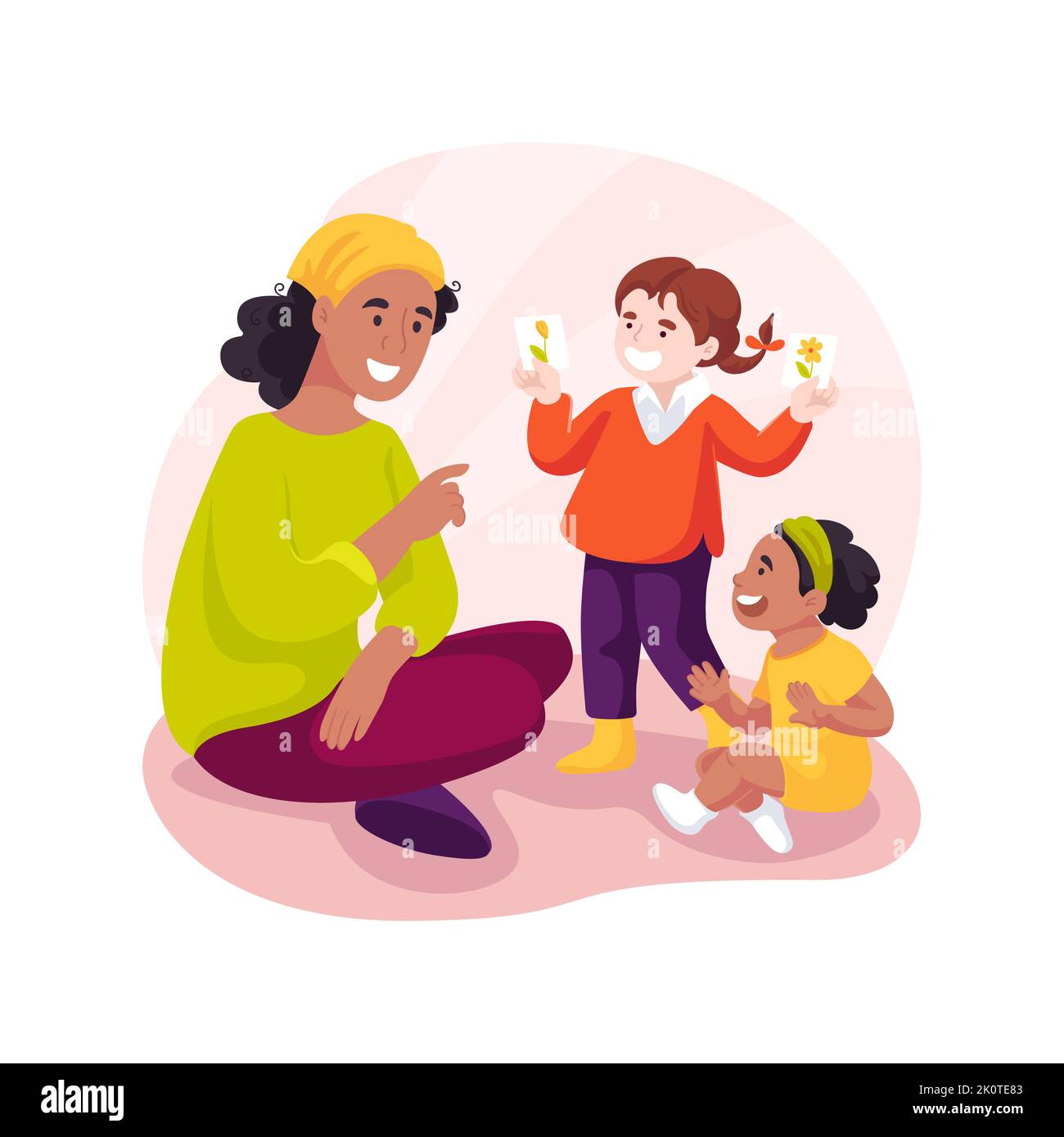 Picture storytelling isolated cartoon vector illustration Stock Vector ...
