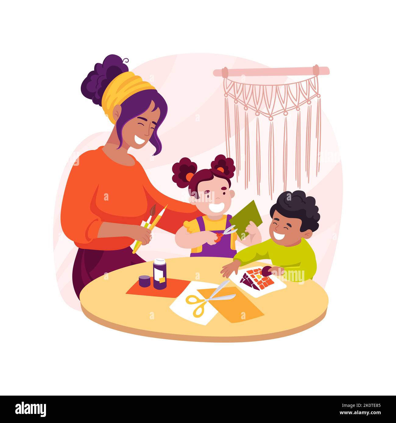 Create a mosaic isolated cartoon vector illustration Stock Vector Image ...