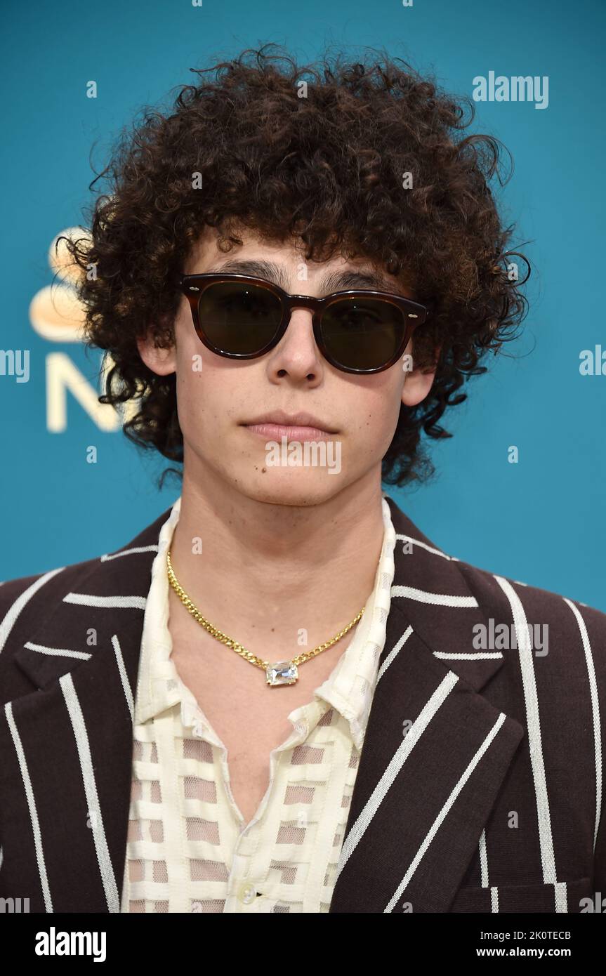 Los Angeles, USA. 12th Sep, 2022. Reece Feldman arrives at the 74th ...
