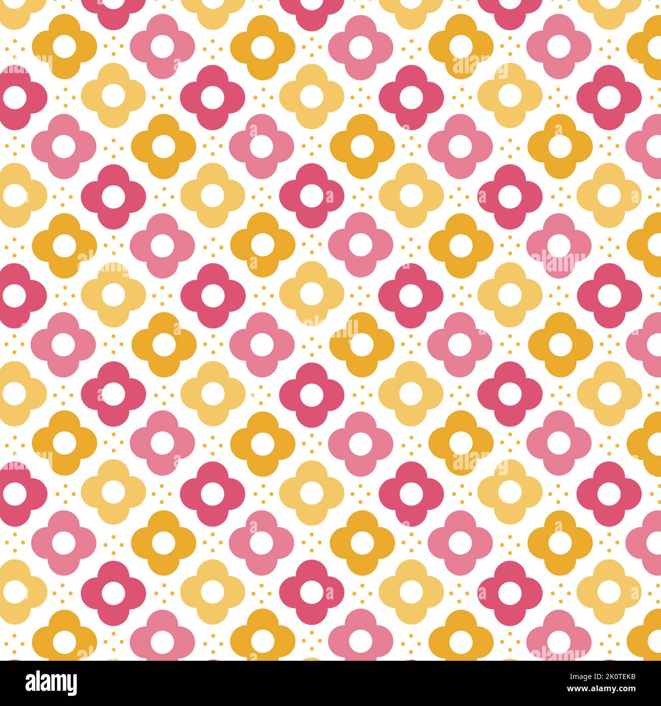 A seamless background with colorful floral patterns Stock Vector Image ...