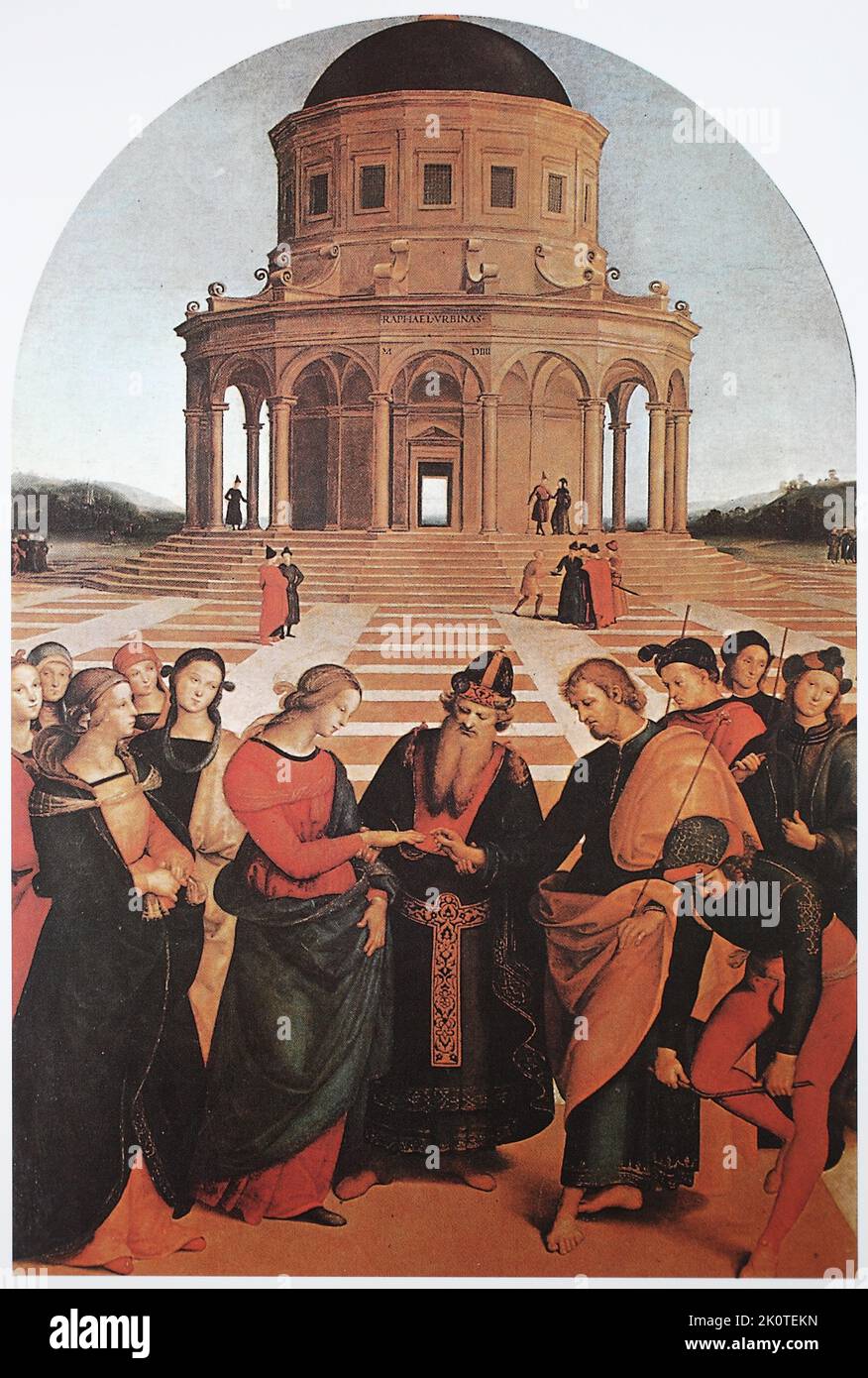 Vermählung der Jungfrau Maria, von Raffaello Sanzio da Urbino, auch ...