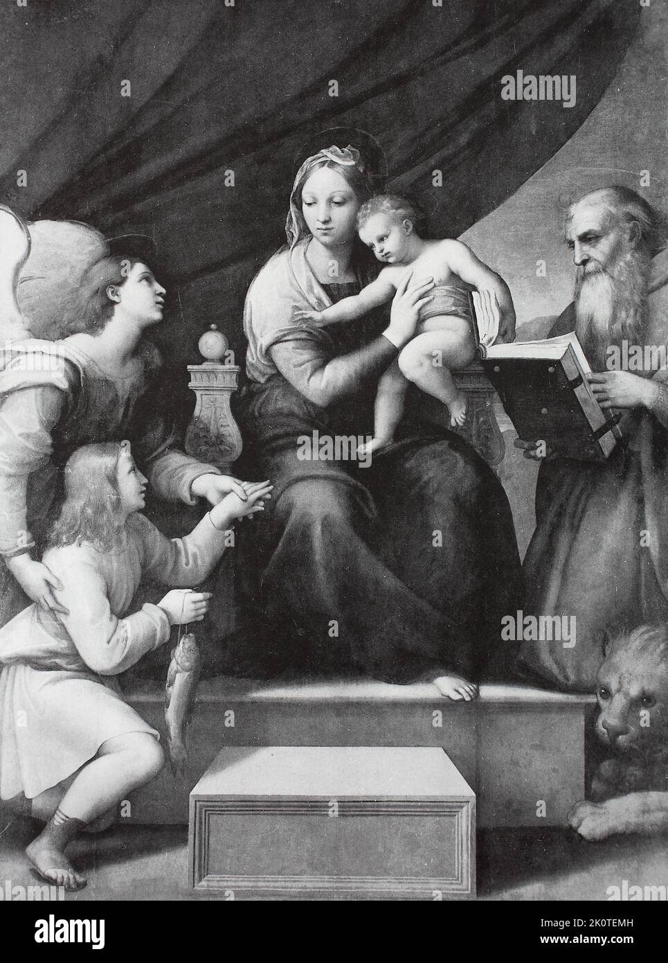 Madonna del Pesce, von Raffaello Sanzio da Urbino, auch Raffael da ...