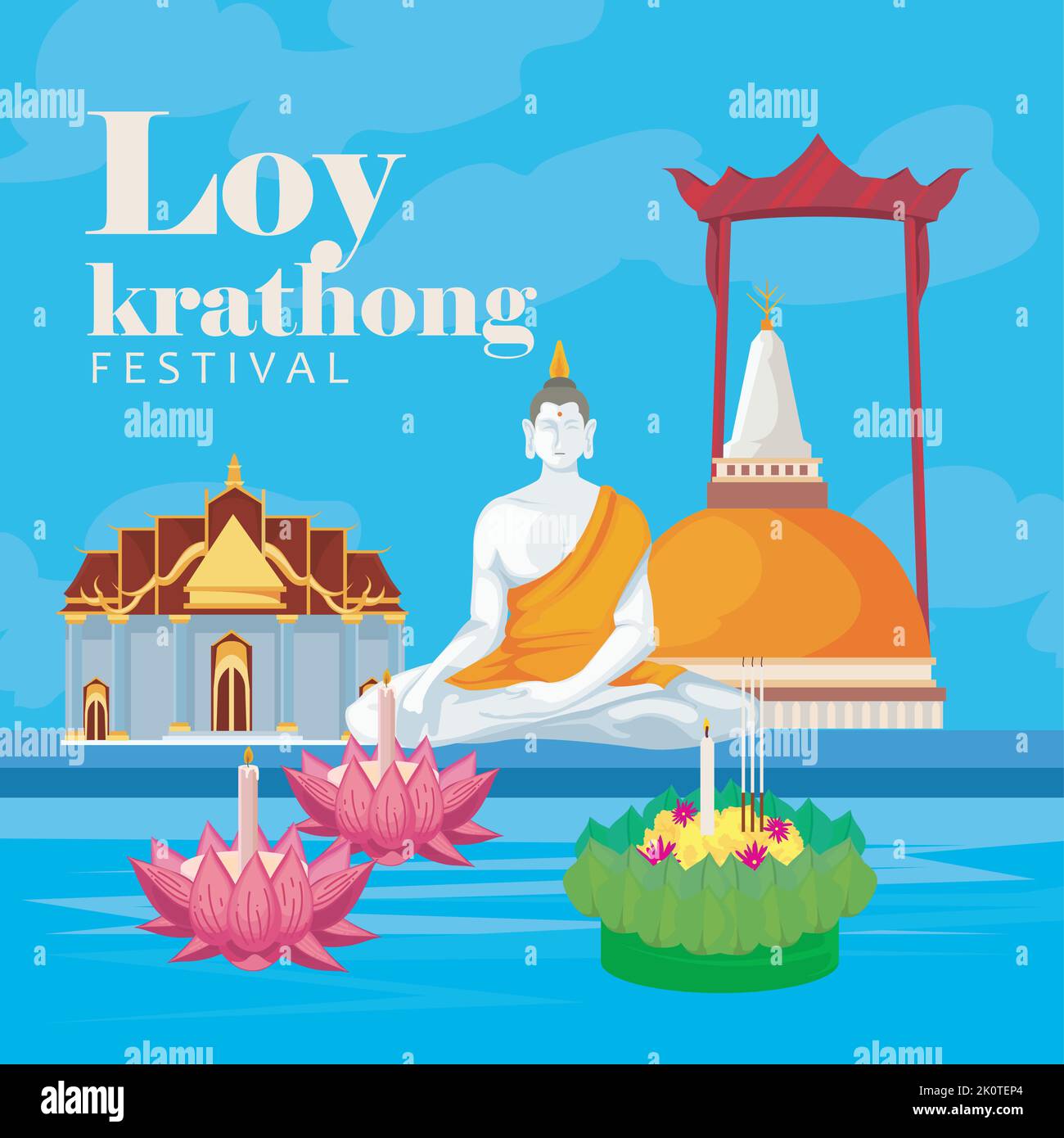 Grand thai festival Stock Vector Images - Alamy