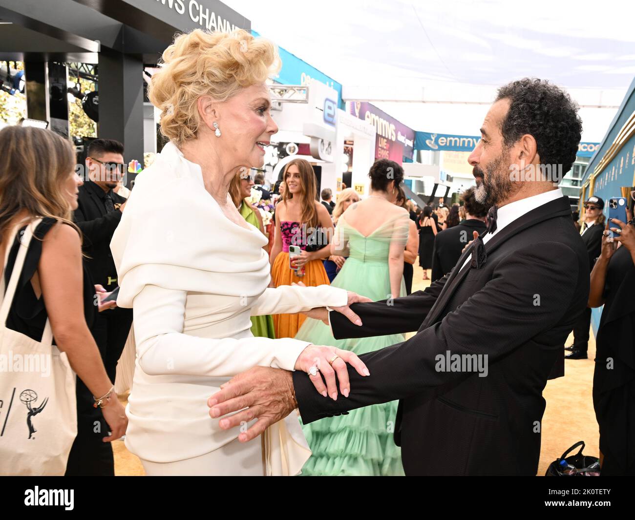 Los Angeles, USA. 12th Sep, 2022. Jean Smart, left, and Tony Shalhoub ...