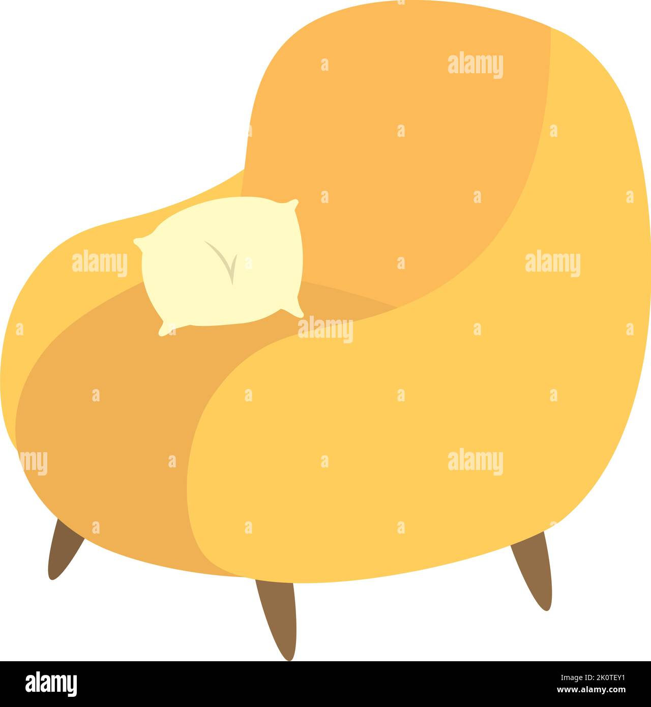 yellow armchair design Stock Vector Image & Art - Alamy