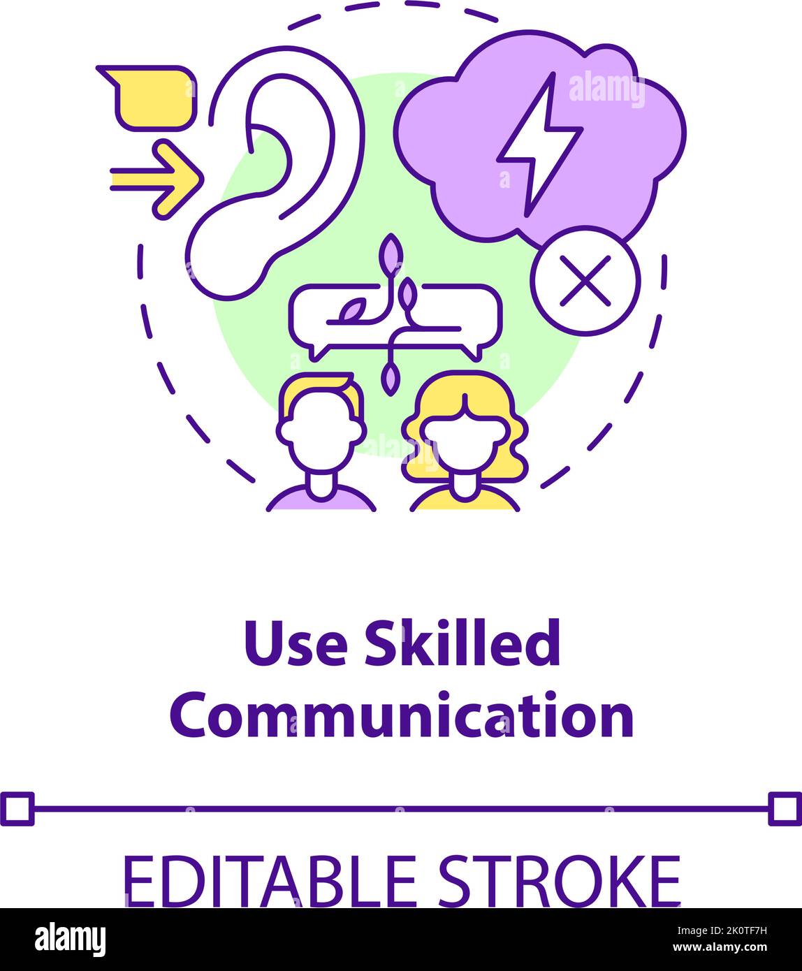 Use skilled communication concept icon Stock Vector Image & Art - Alamy