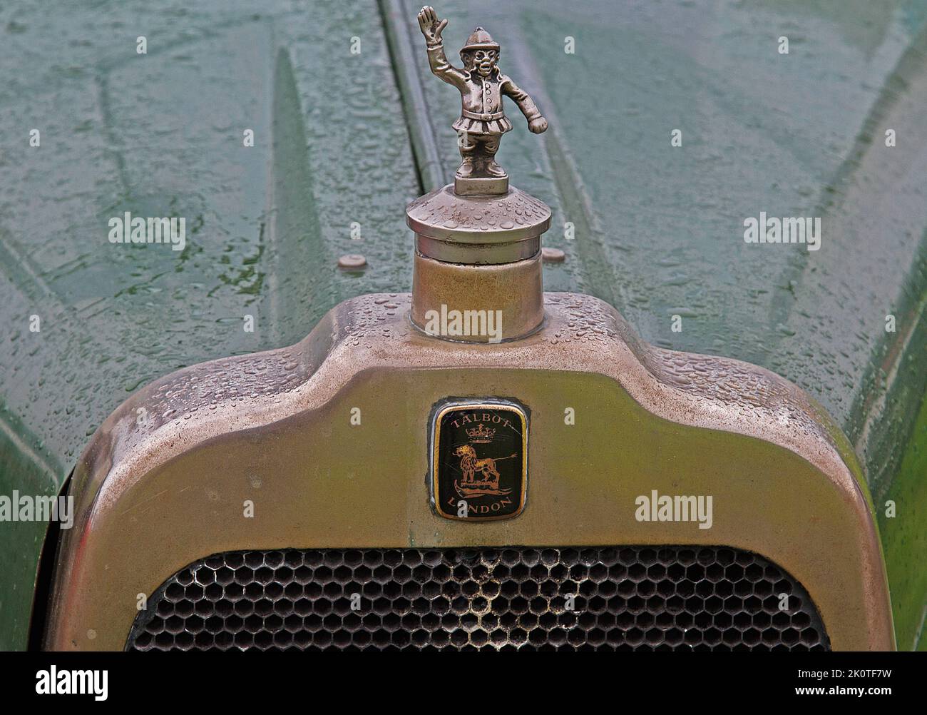 Vintage Talbot Car Bonnet, Radiator, Badge and Mascot Stock Photo - Alamy
