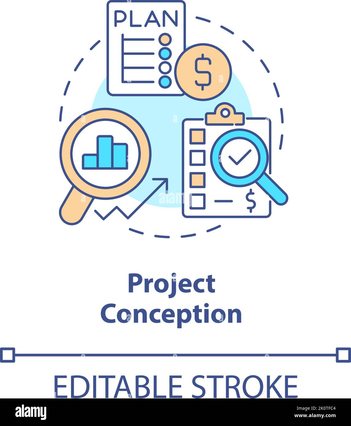 Project conception concept icon Stock Vector Image & Art - Alamy