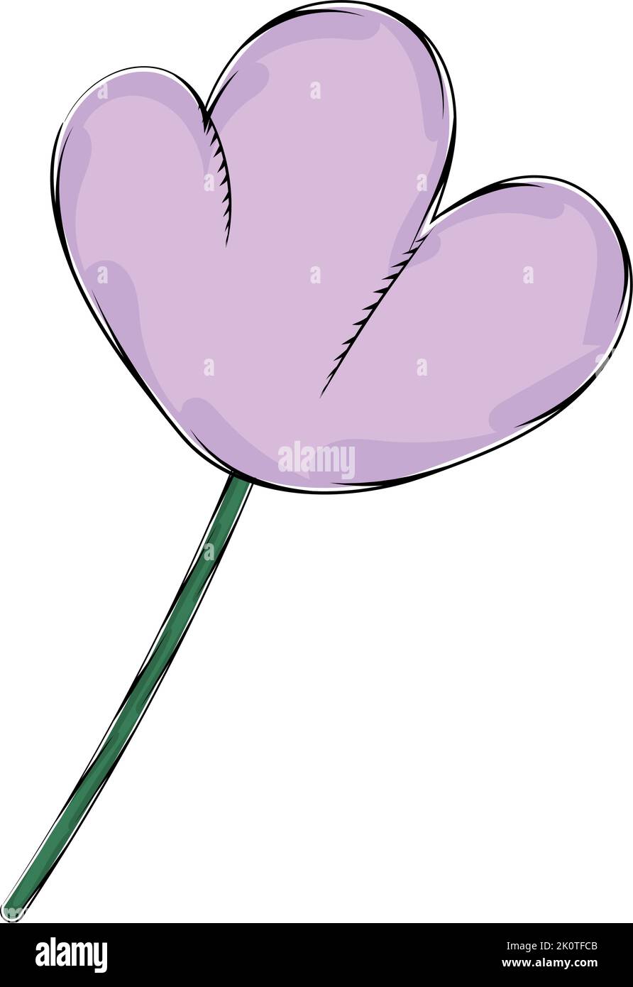 Isolated cute sticker of a flower icon Vector Stock Vector Image & Art ...