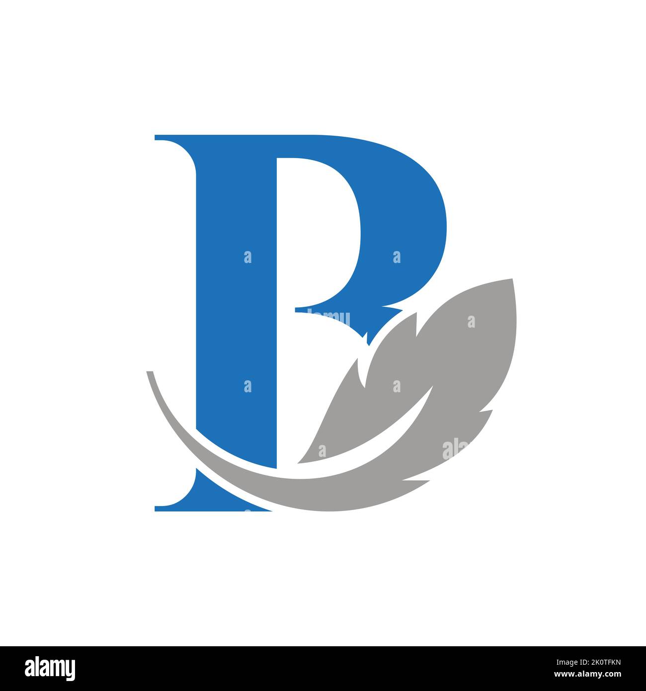 Letter B Feather Logo Design Combined With Bird Feather Wine For ...