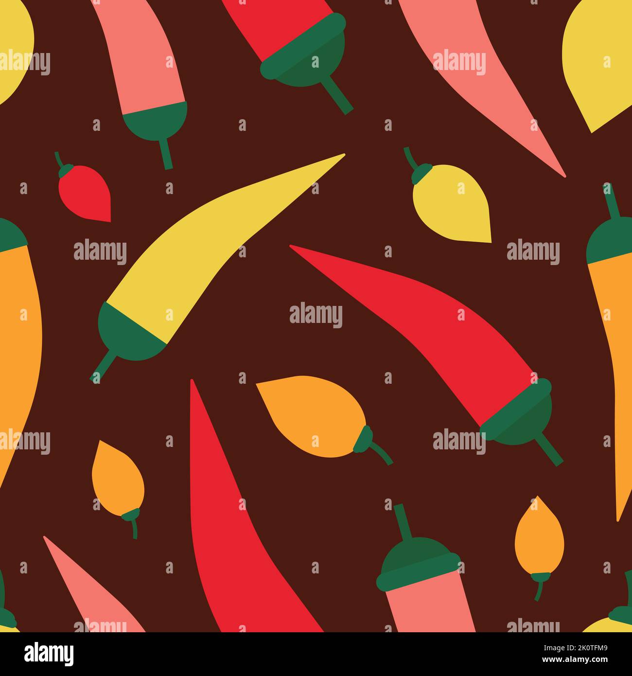 Seamless pattern bell peppers Stock Vector Images - Alamy