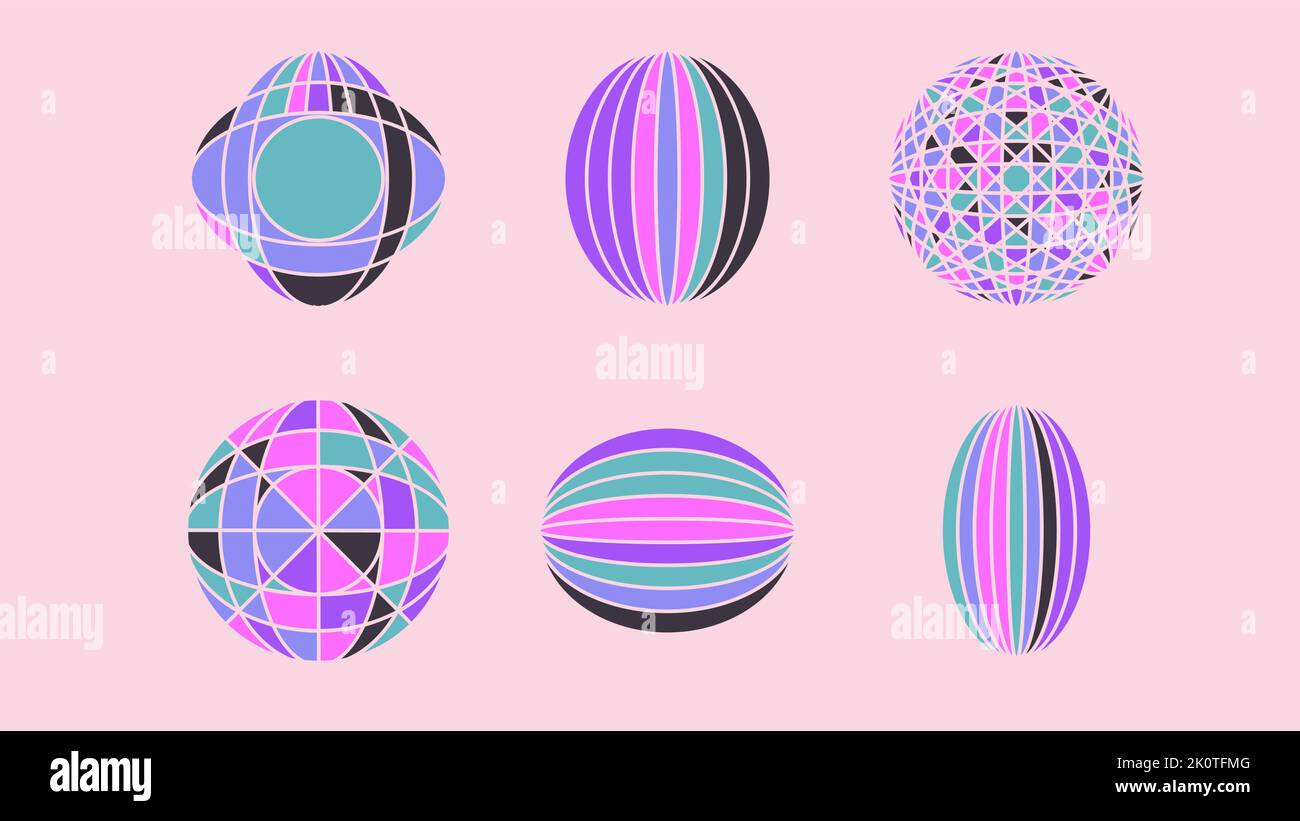 Brutalism shapes, minimalist geometric elements, abstract bauhaus forms ...