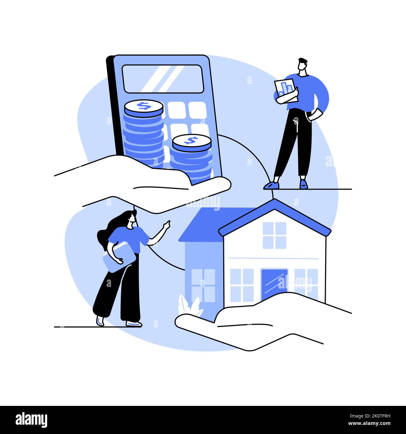 Property evaluator isolated cartoon vector illustrations Stock Vector ...