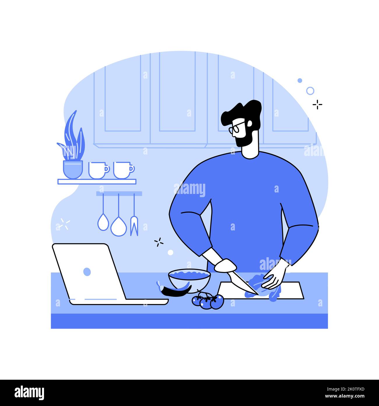 Try new recipe isolated cartoon vector illustrations Stock Vector Image ...