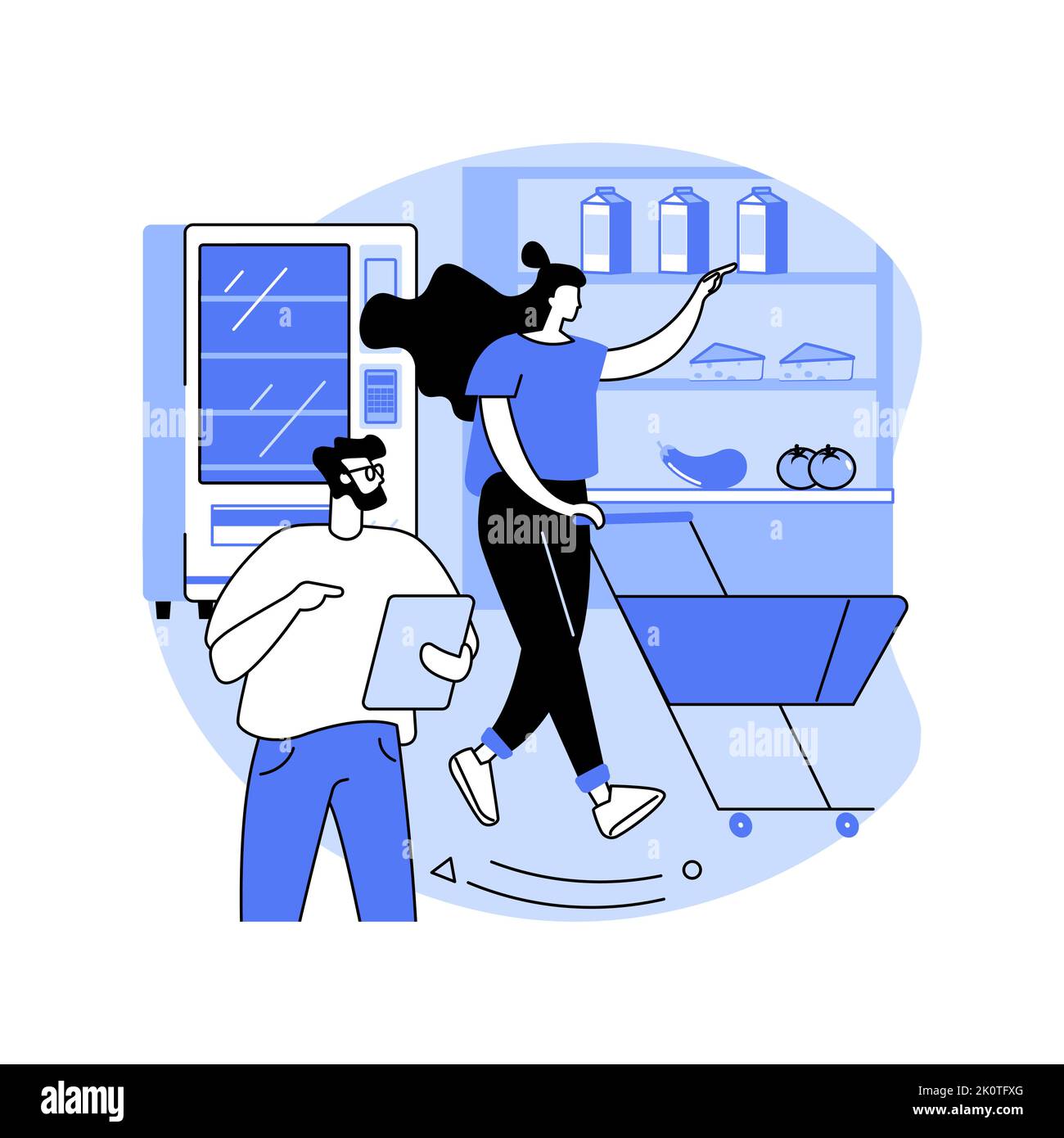 Shopping list isolated cartoon vector illustrations Stock Vector Image ...