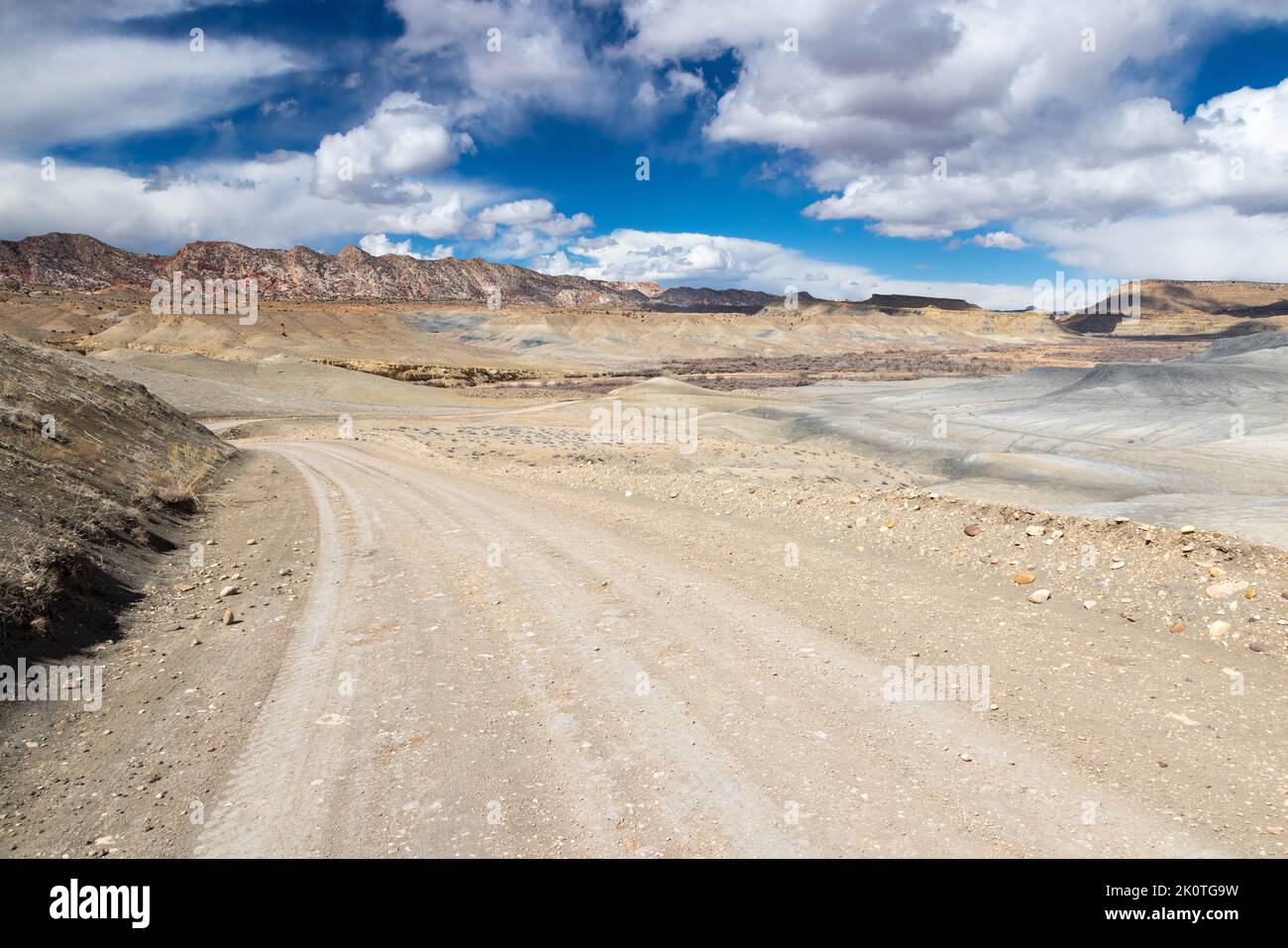 Cottonwood Canyon Road passing through the Dakota Sandstone and Tropic ...