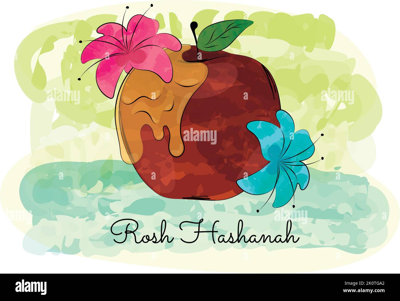 New apple flowers Stock Vector Images - Alamy