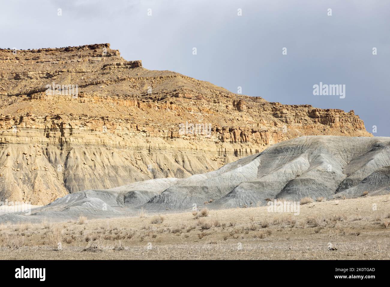 The geologic layers along the southern end of the Cottonwood Canyon ...