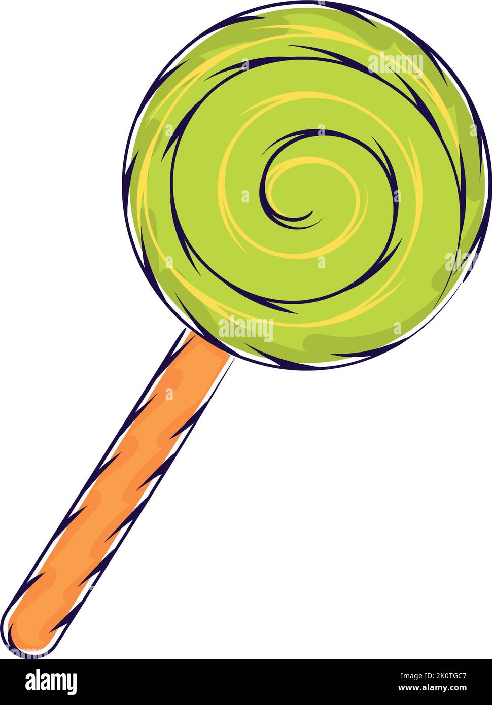 Isolated cute sticker of a candy icon Vector Stock Vector Image & Art ...