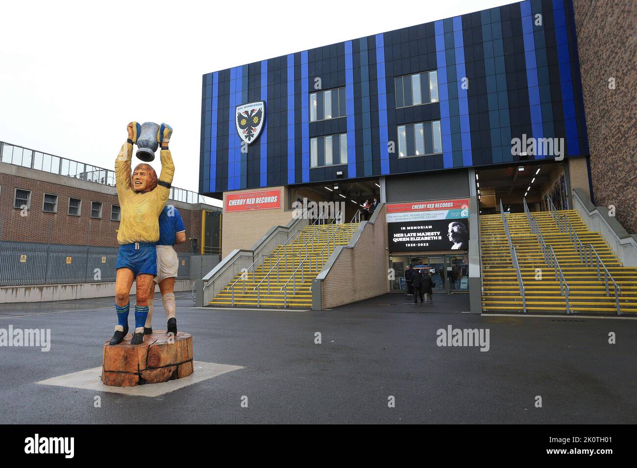 A view of the cherry red records stadium hi-res stock photography and ...