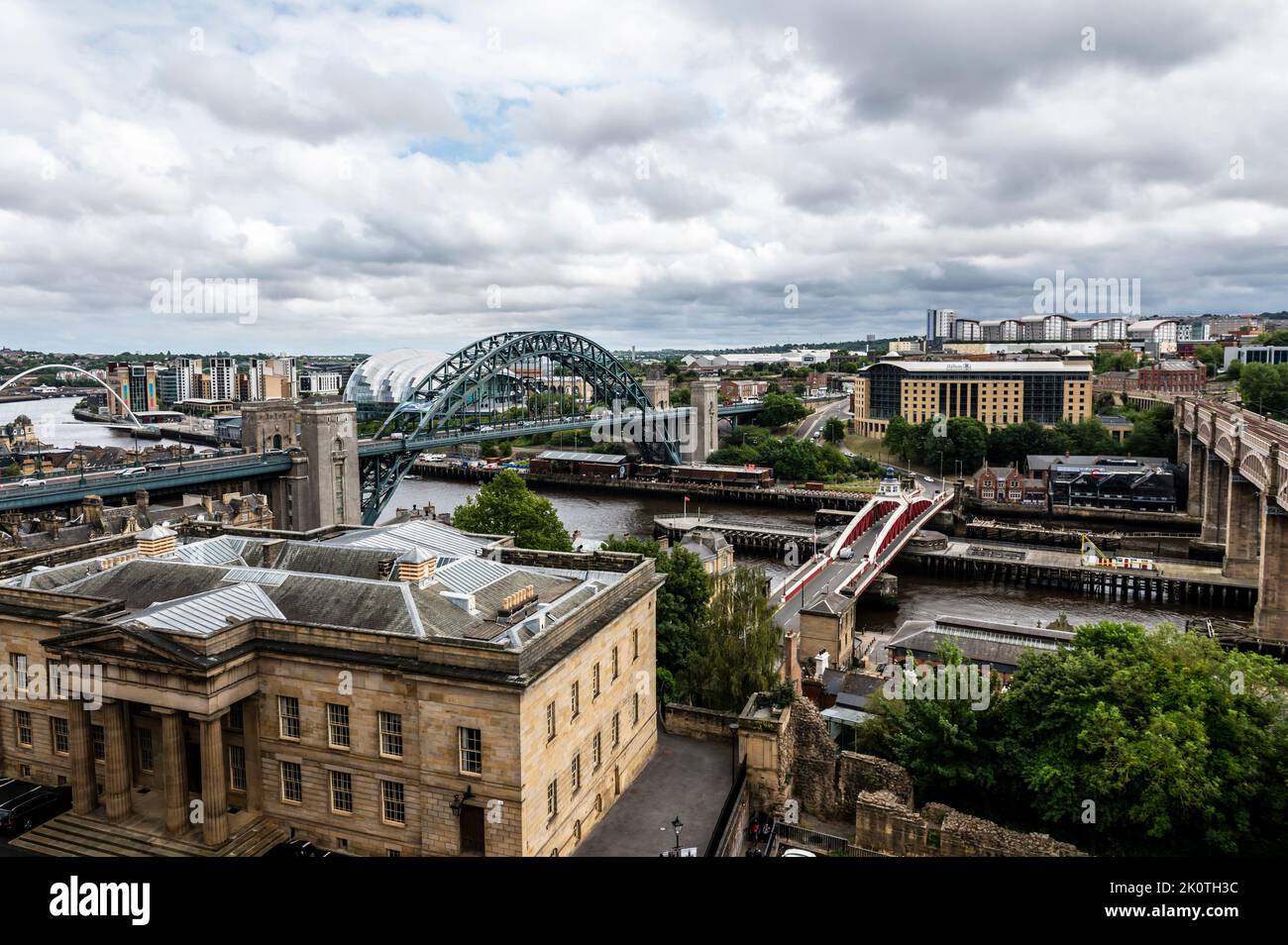 3 Bridges over the Tyne in Newcastle Stock Photo - Alamy