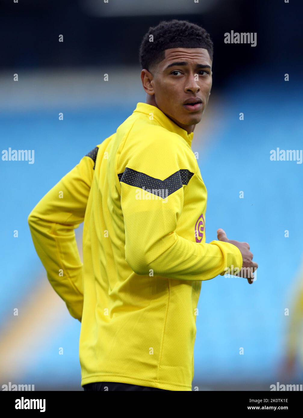 Borussia Dortmund's Jude Bellingham during a training session at the ...