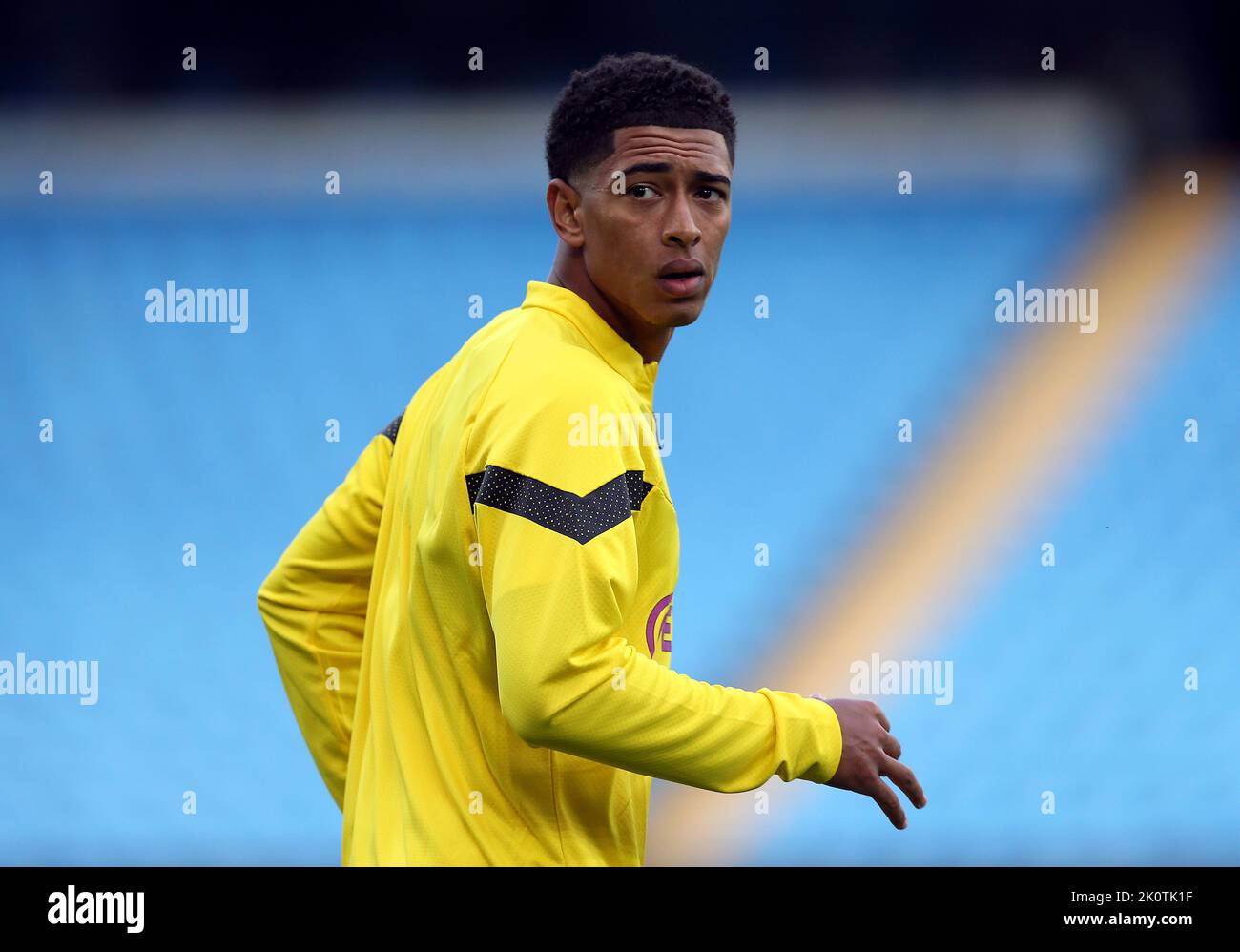 Borussia Dortmund's Jude Bellingham during a training session at the ...