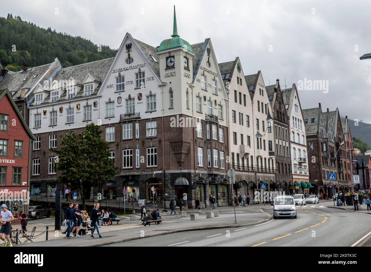 Bergen street scene Stock Photo - Alamy
