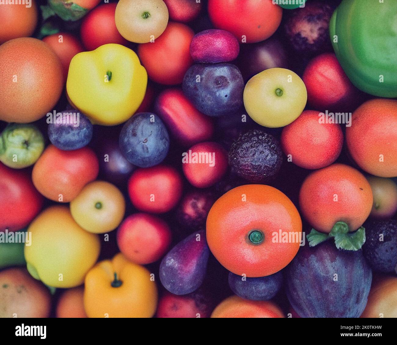 Rainbow colours fruit hi-res stock photography and images - Alamy