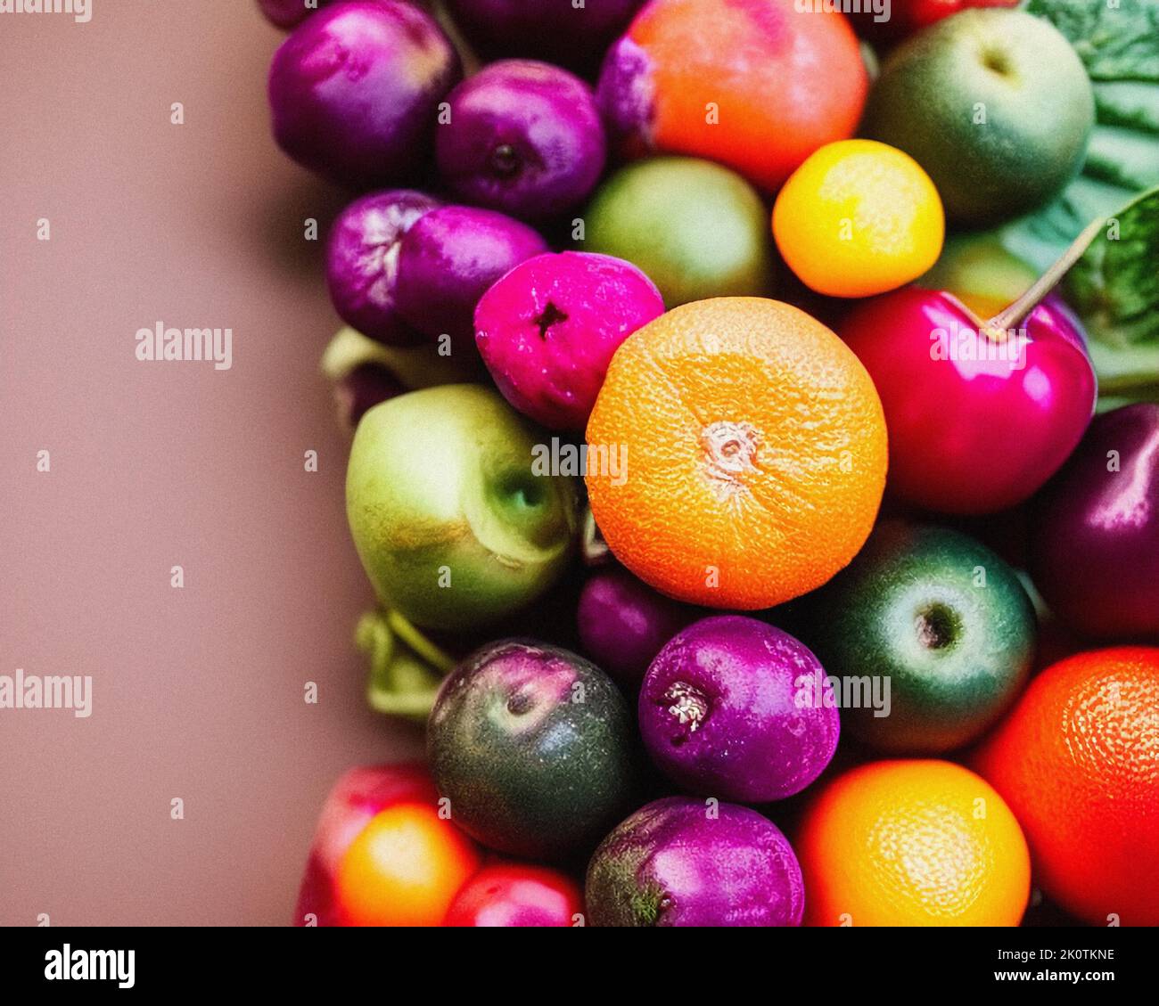 Fruit and vegetables rainbow hi-res stock photography and images - Alamy