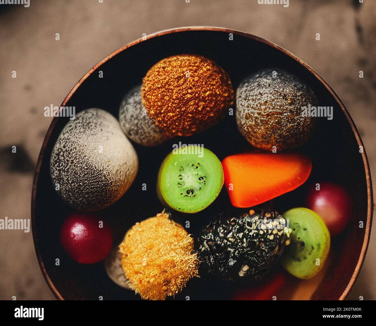 A bowl of healthy fruits and vegetables Stock Photo - Alamy