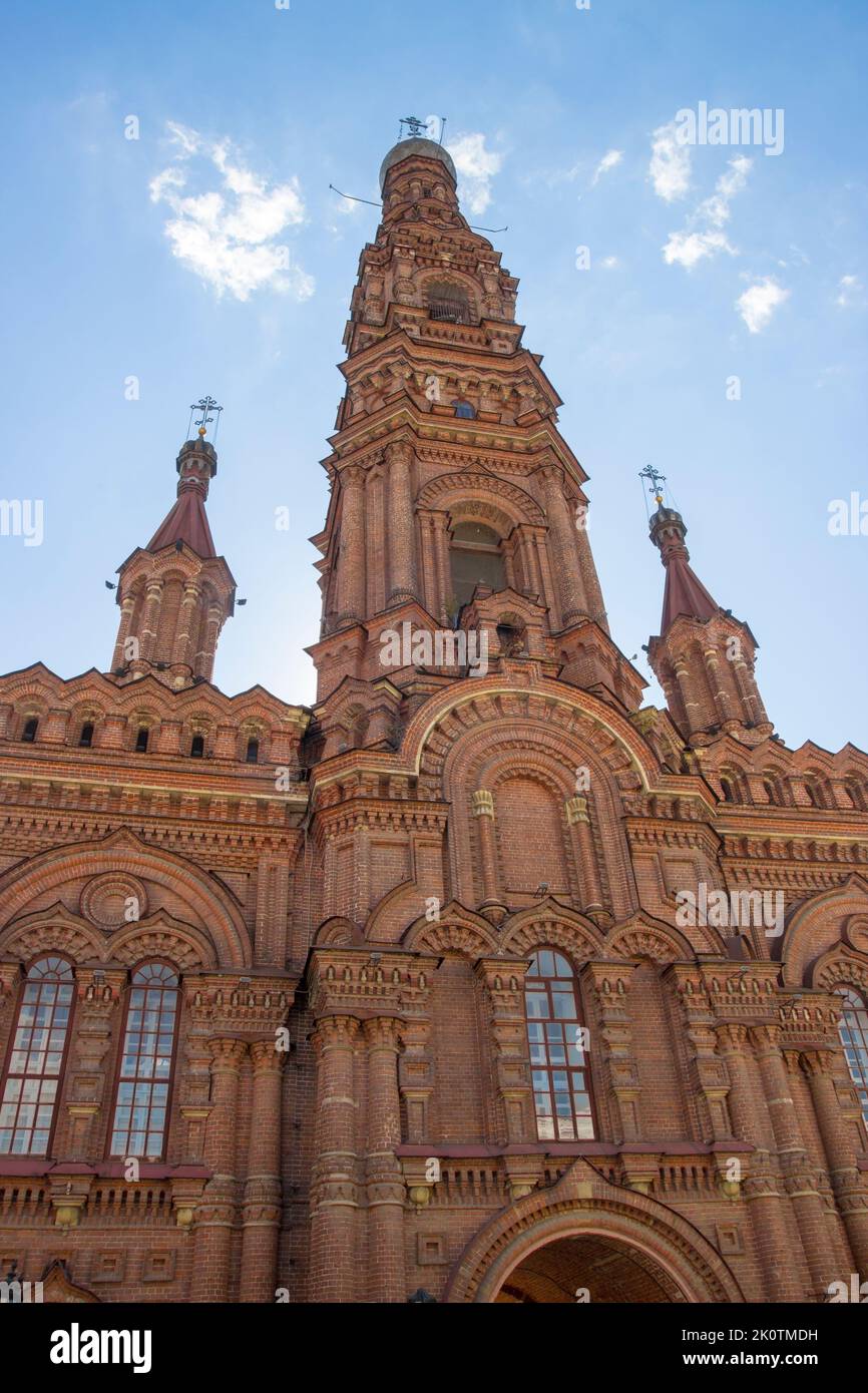 Kazan, Republic of Tatarstan, Russia. The bell tower of the Epiphany ...