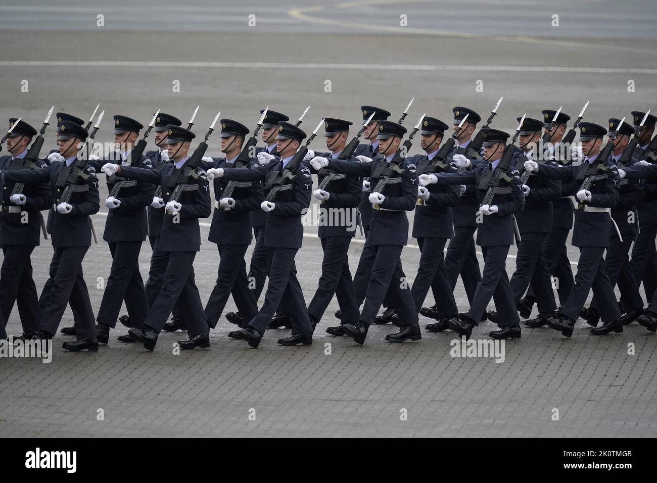 The bearer party from the Queen's Colour Squadron (63 Squadron RAF ...